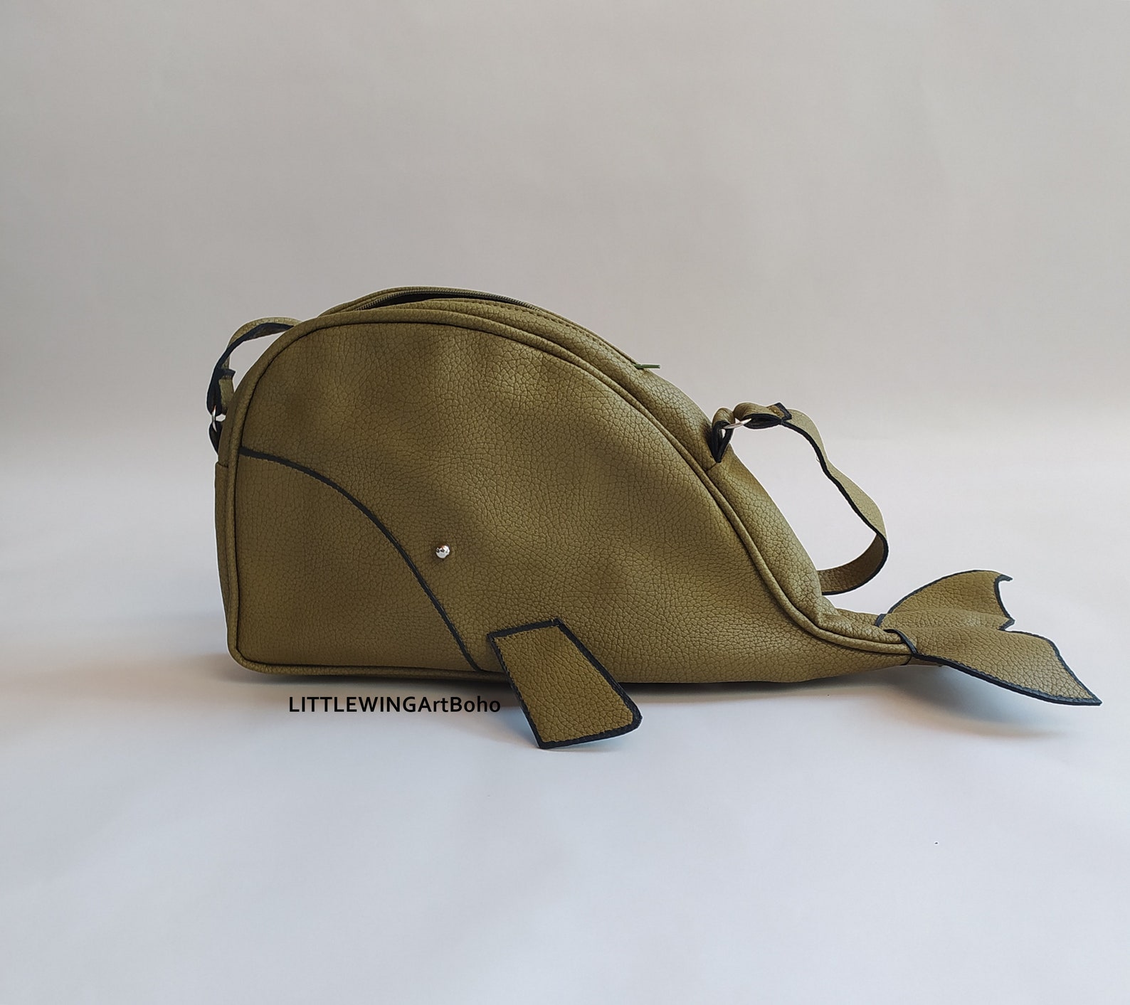 Whale Bag Blue Whale Bag Fish Bag Whale Shape Bag Dark - Etsy