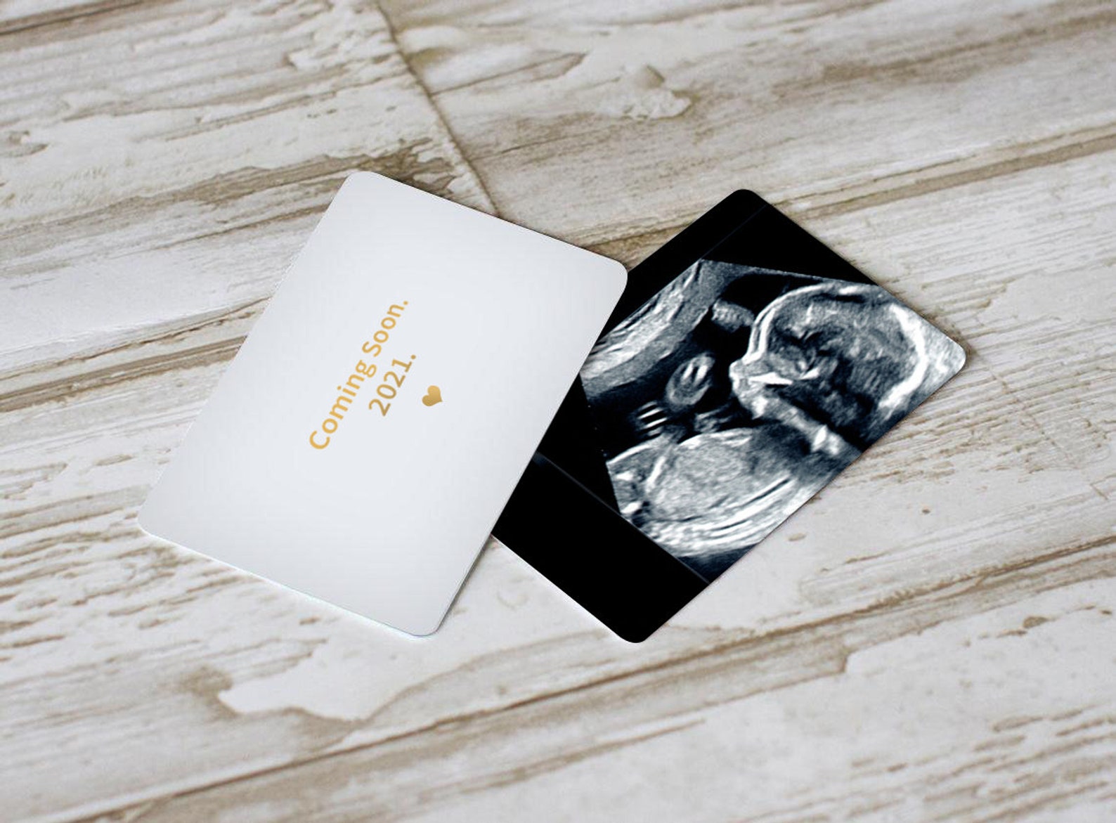 Personalised Baby Scan Photo & Message Plastic Card Keepsake - Etsy