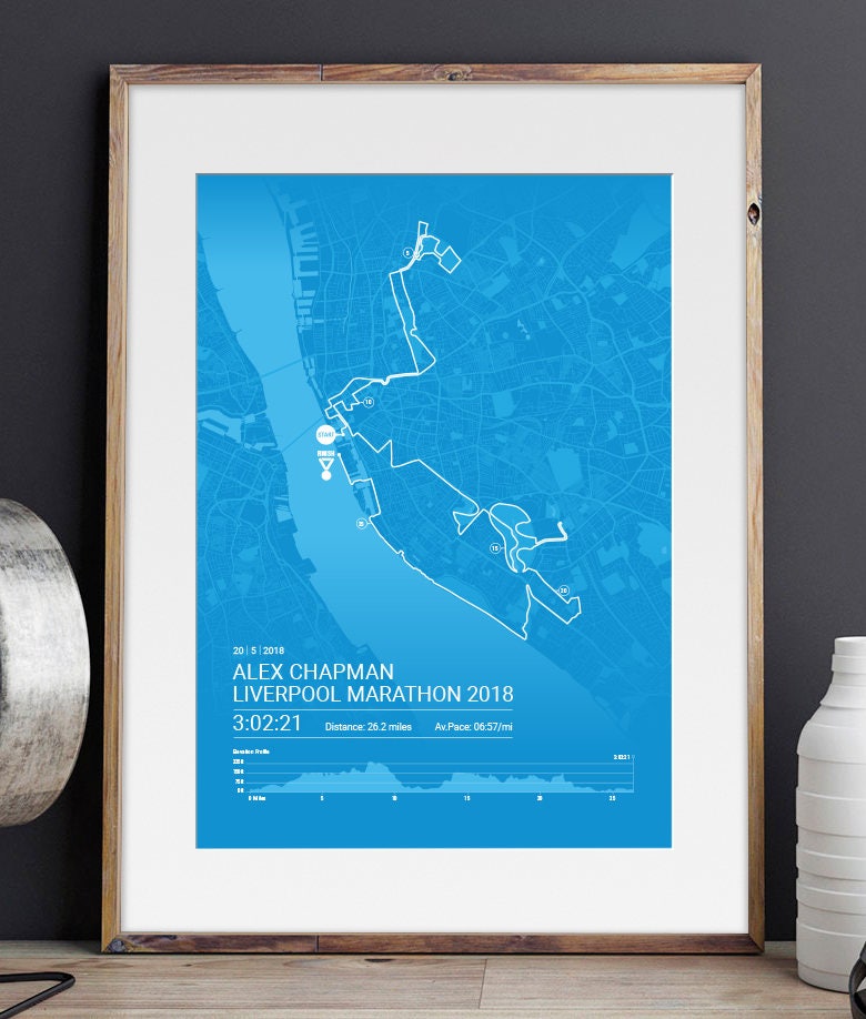 Liverpool Personalised Marathon Poster / Memento / Gift / Art - Etsy UK