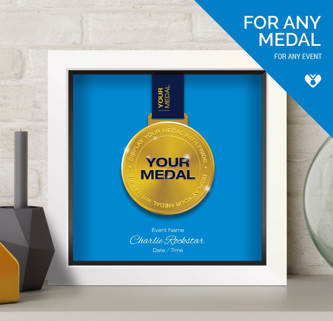 Personalised Medal Frame Plain - Etsy