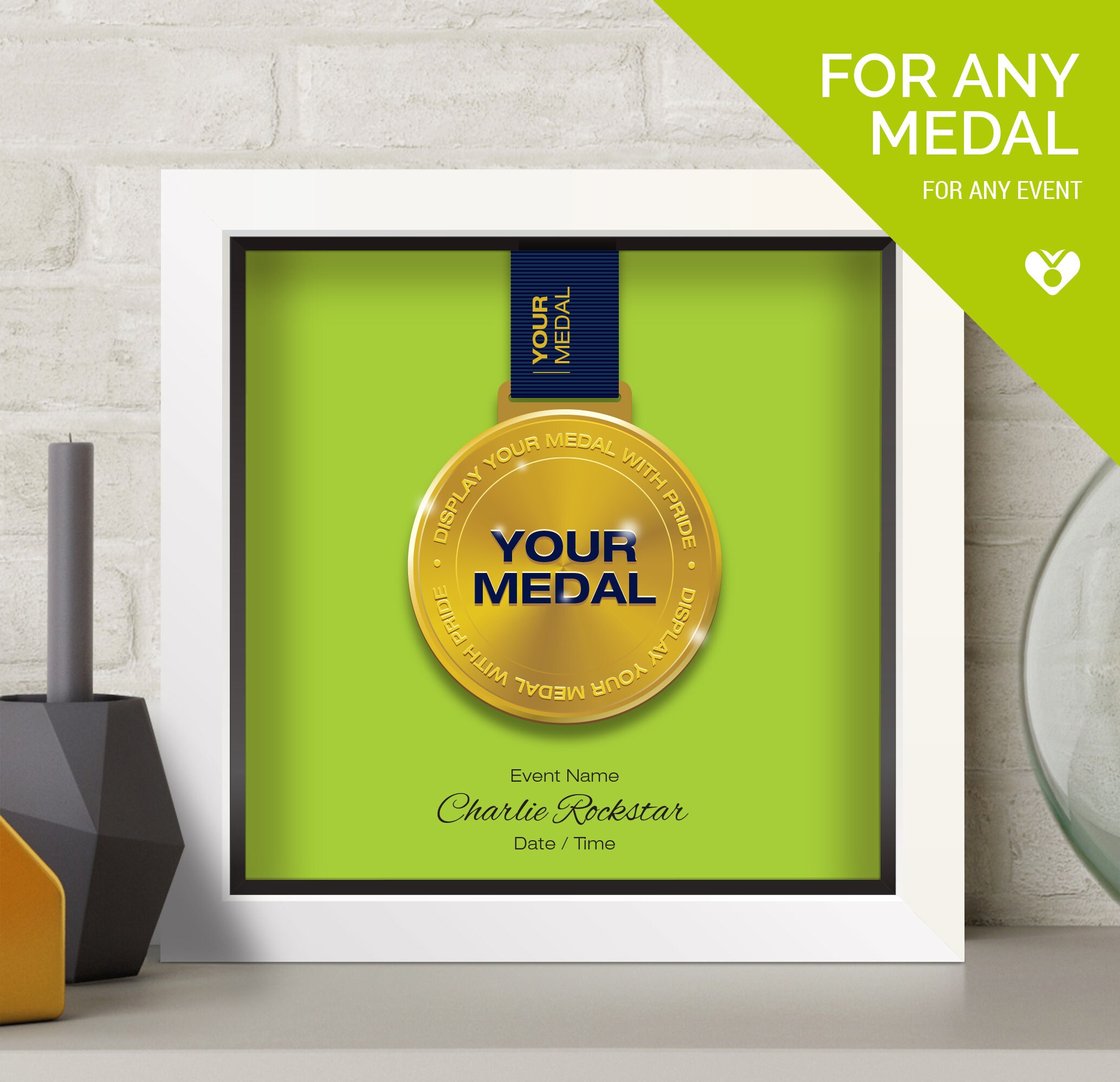Personalised Medal Frame Plain - Etsy