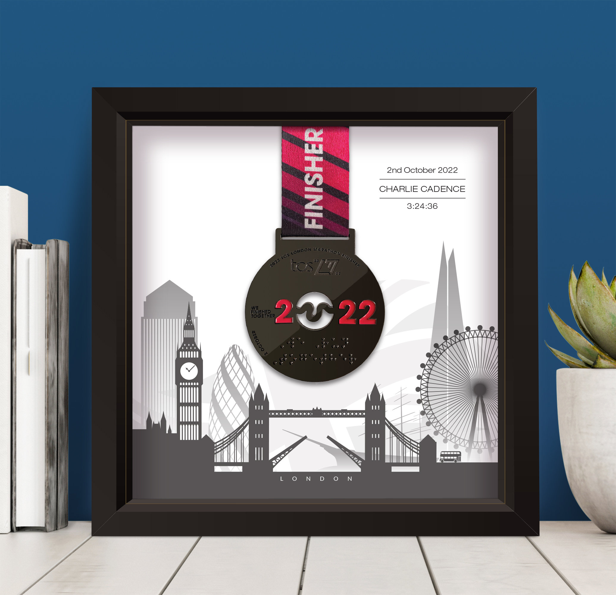 London Marathon Personalised Medal Frame 2022 - Etsy
