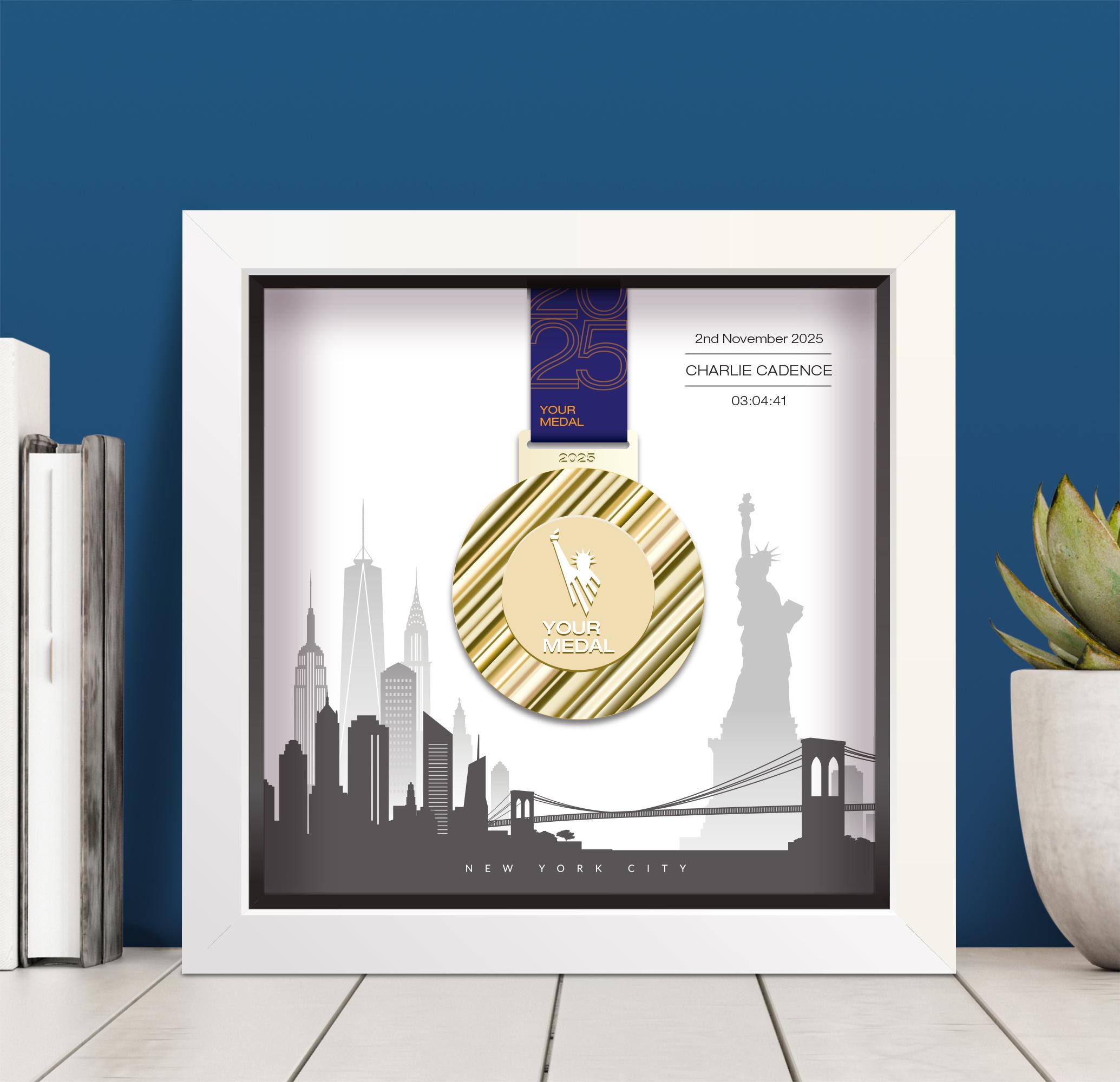New York City Personalised Medal Frame 25 - Etsy