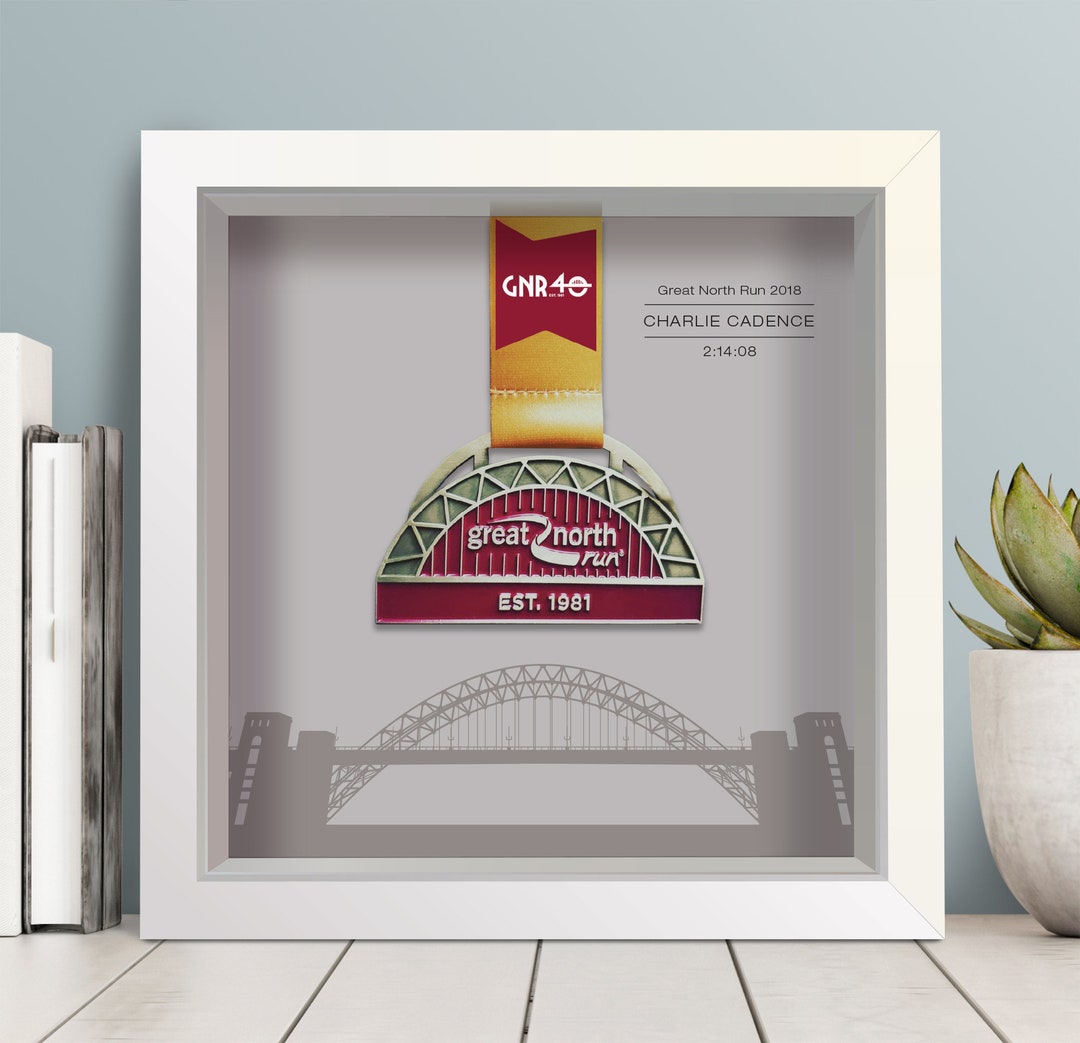 Great North Run Personalised Medal Frame - Etsy UK