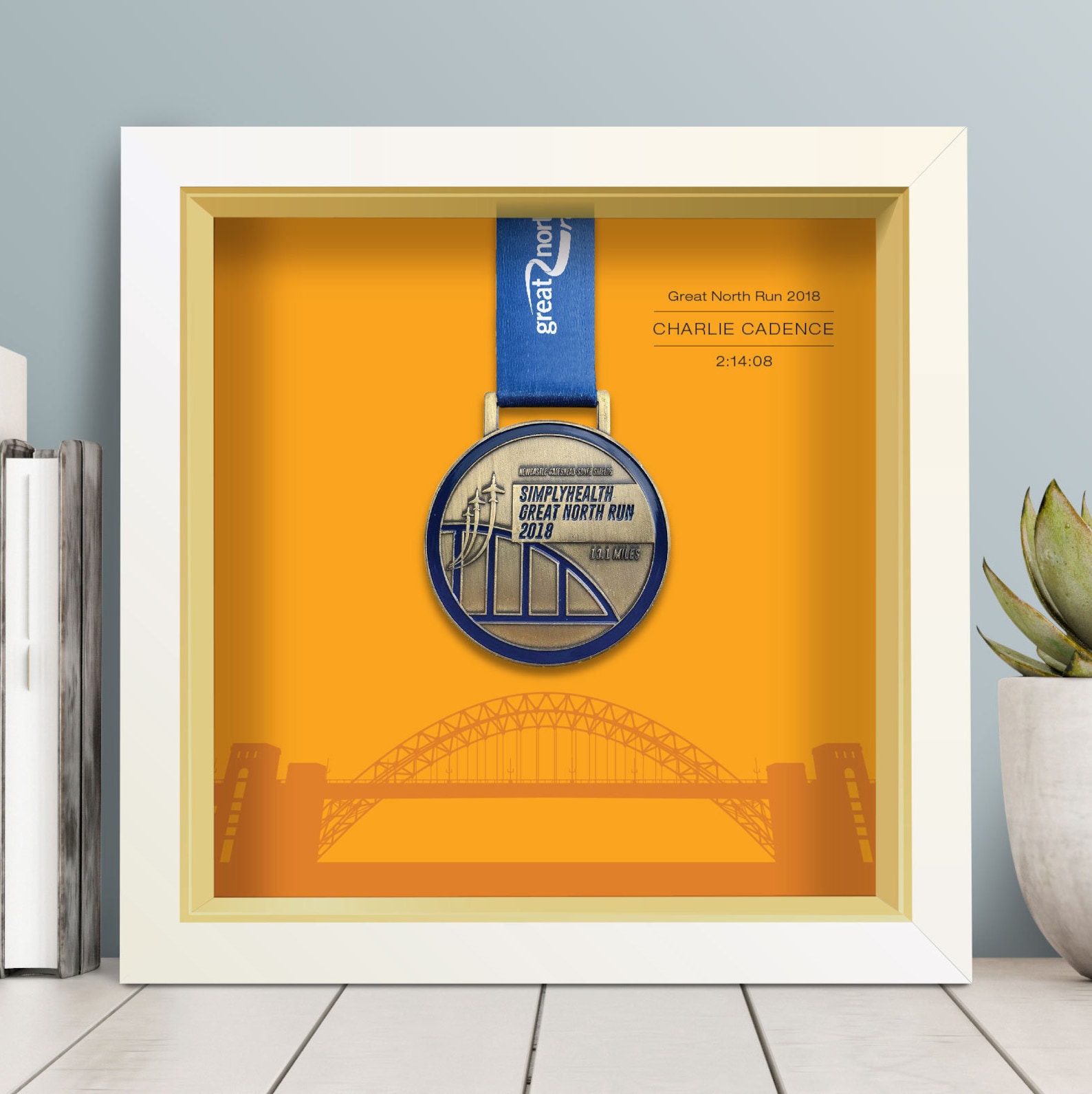 Great North Run Personalised Medal Frame | Etsy