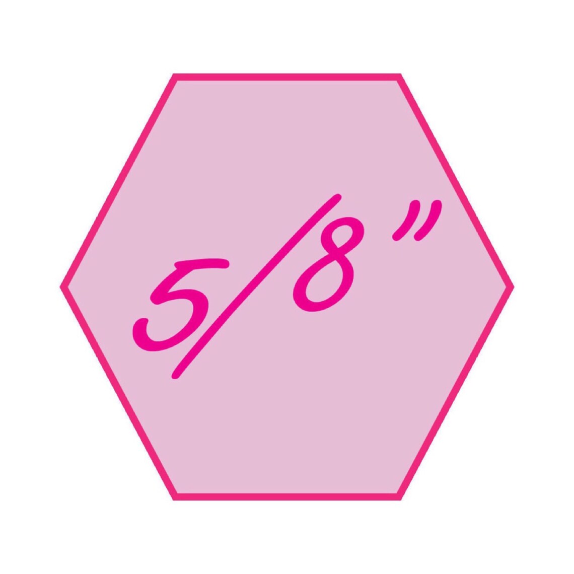5/8 Hexagon Template With 1/4 Seam imprezzio - Etsy