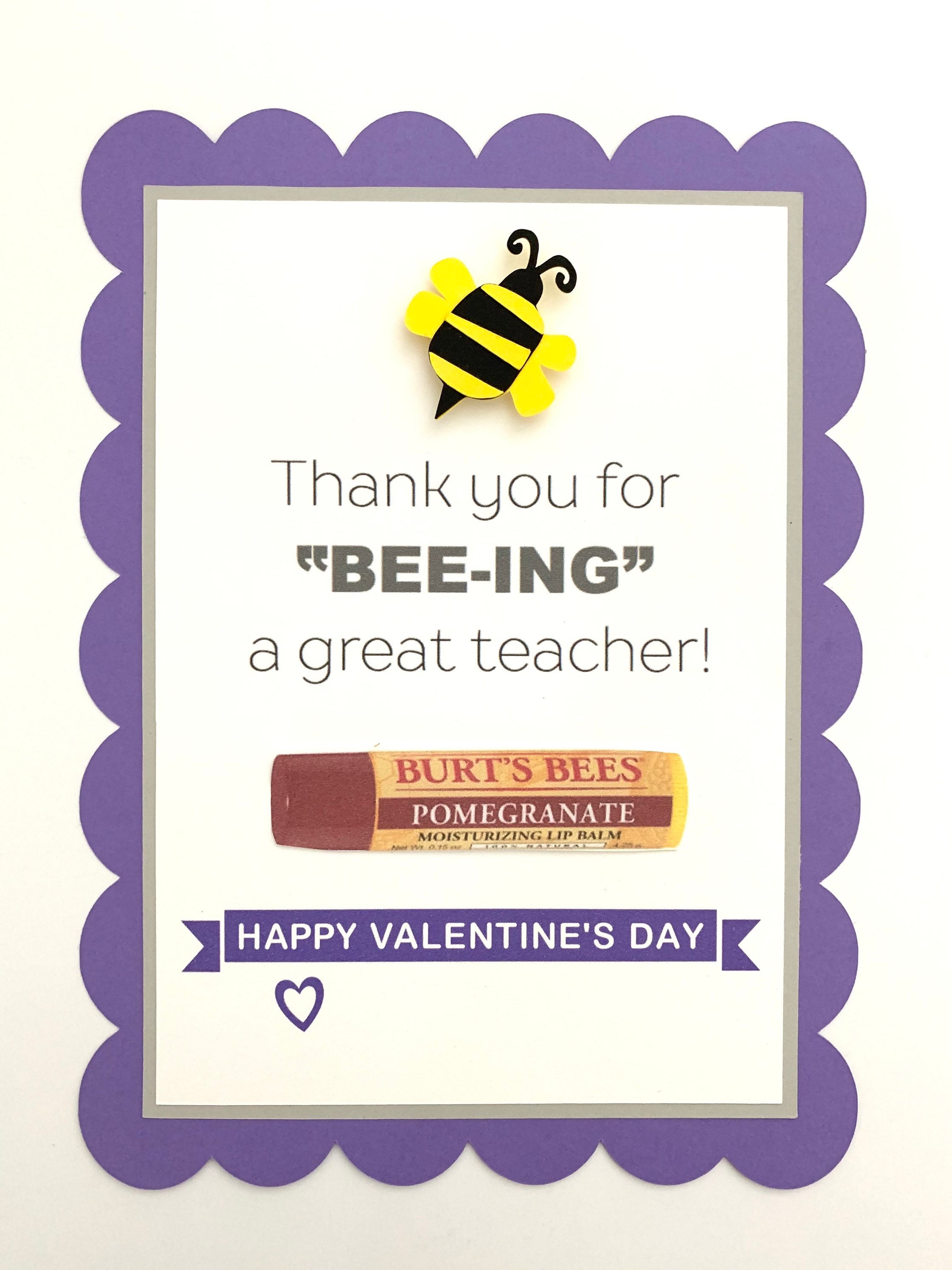 Teacher Bee Valentine's Day Card - Etsy