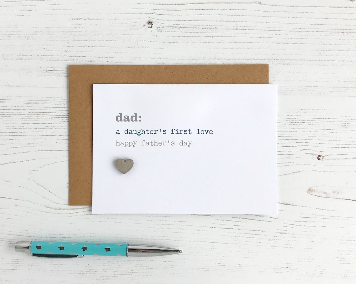 Sentimental Father's Day Card Birthday Card for Daddy - Etsy