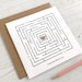 Valentine Labyrinth Maze Card - Heart Puzzle Card - Etsy