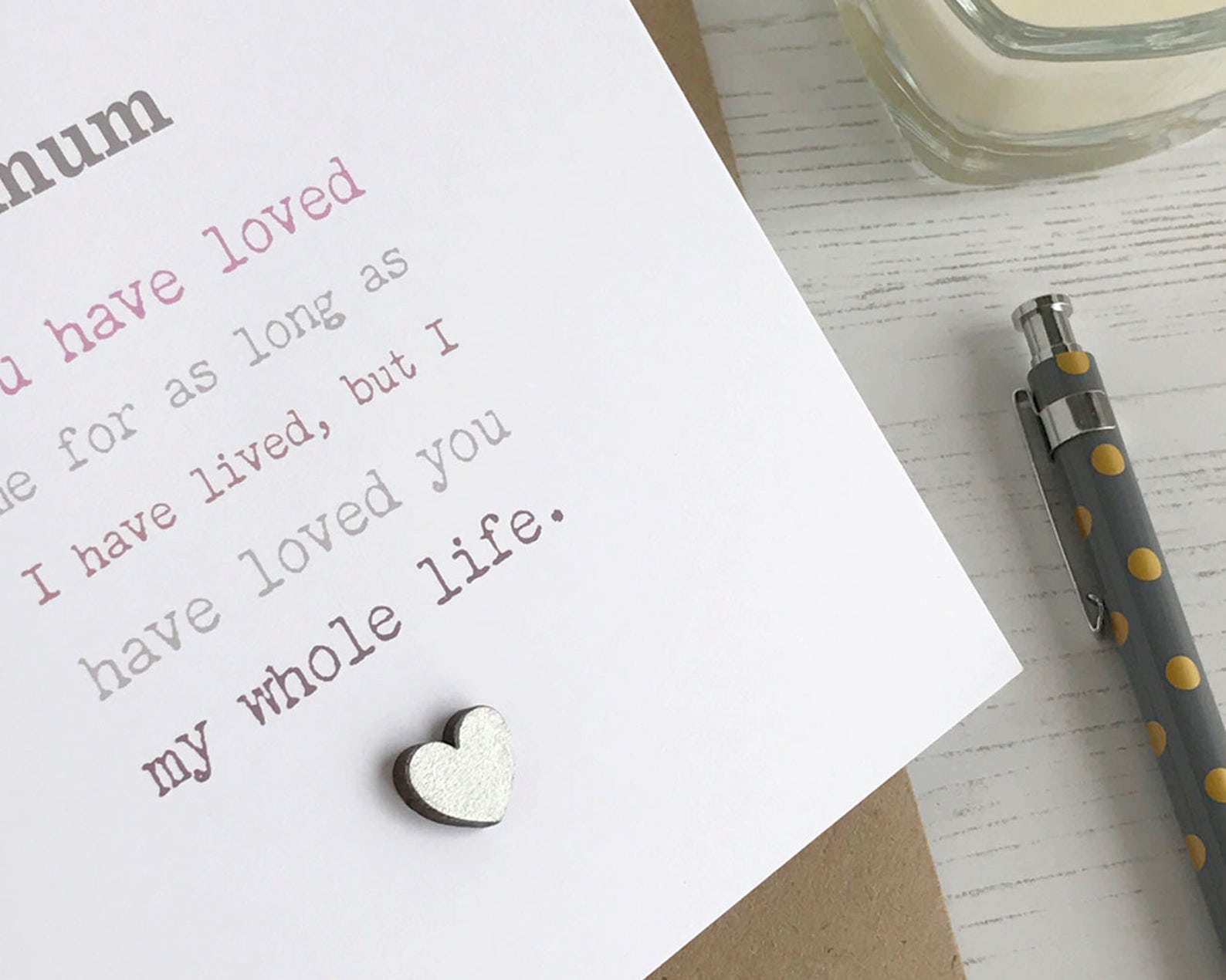 Special Mother's Day Card Sentimental Card for Mum - Etsy UK