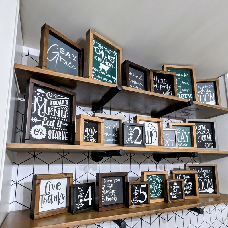 Farmhouse Signs for Kitchen - Etsy