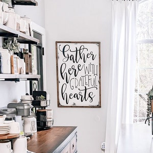 Large Kitchen Wall Art Inspirational Sign Modern Farmhouse - Etsy