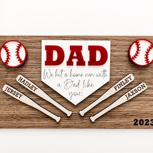 Baseball Themed Fathers Day Gift for Dad Sports Gift for Baseball Dad ...