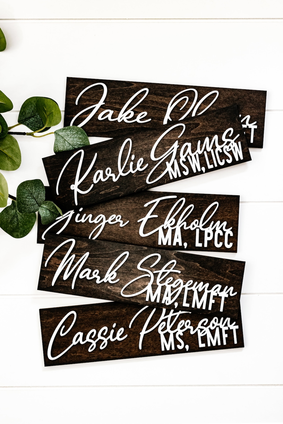 Credentials Name Sign Custom Credential Plaques for Office Modern ...