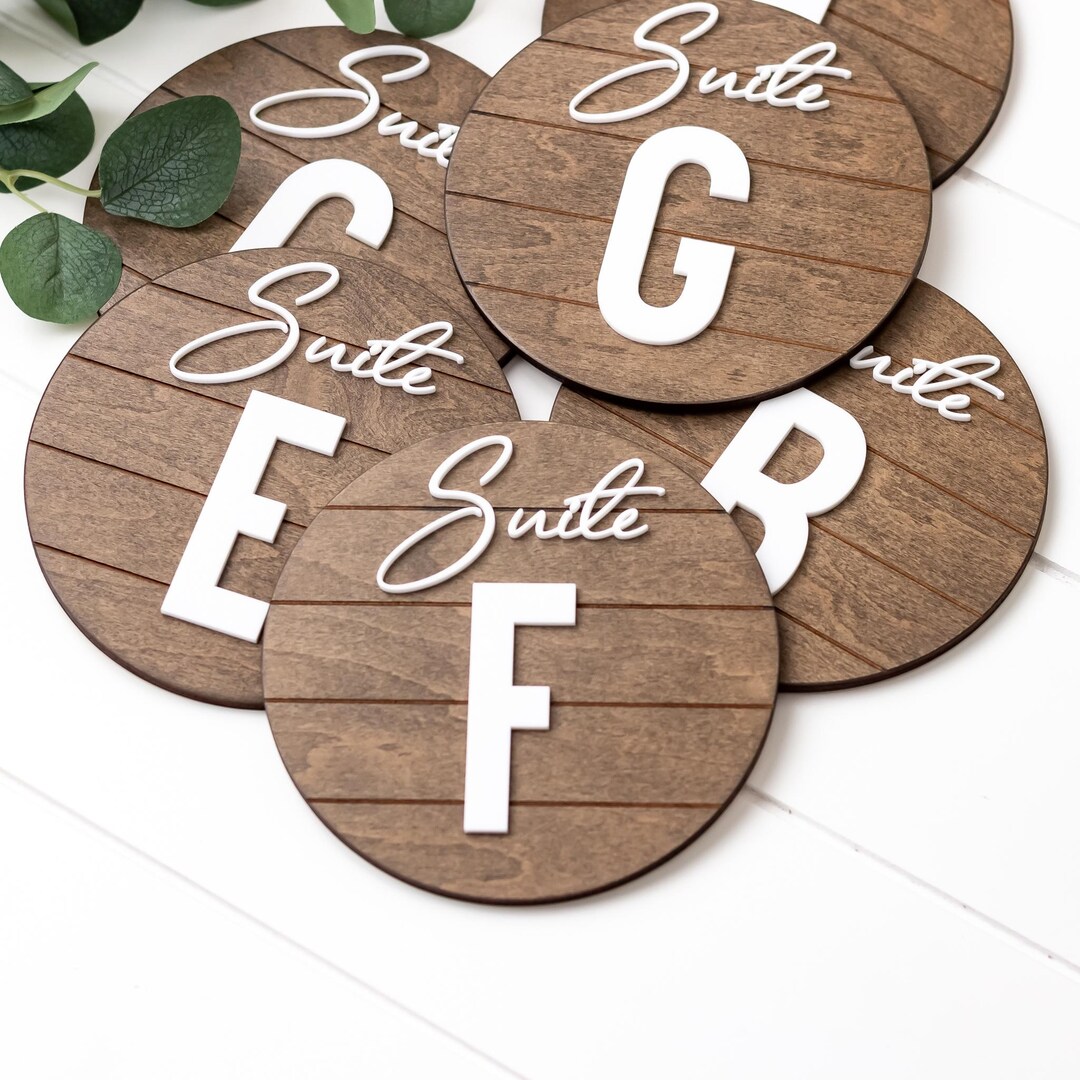 3D Suite Signs Business Door Signs Room Number Sign Boutique Business ...