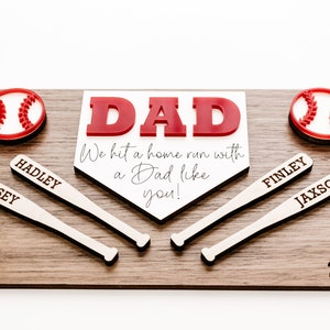 Baseball Themed Fathers Day Gift for Dad Sports Gift for Baseball Dad ...