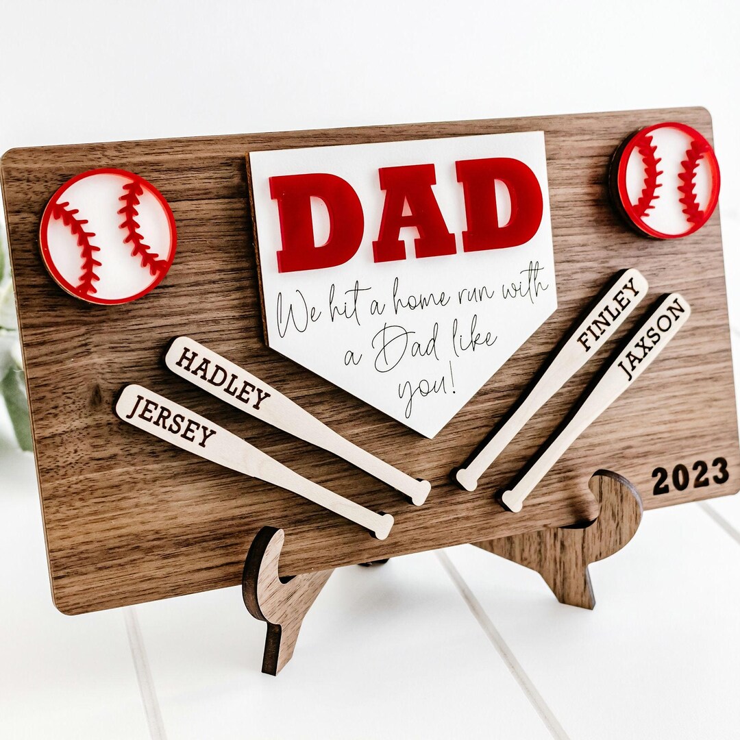 Baseball Themed Fathers Day Gift for Dad Sports Gift for Baseball Dad ...