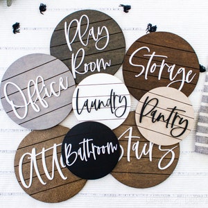 3D Lettered Shiplap Office Door Sign Laundry Door Sign Pantry Door Exit ...