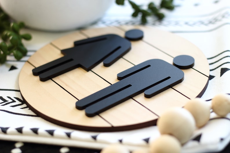 3D Restroom Shiplap Sign Mini Bathroom Signs Farmhouse | Etsy