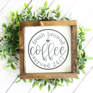 Rustic Coffee Bar Decor Signs Farmhouse Coffee Signs for Coffee Shop - Etsy