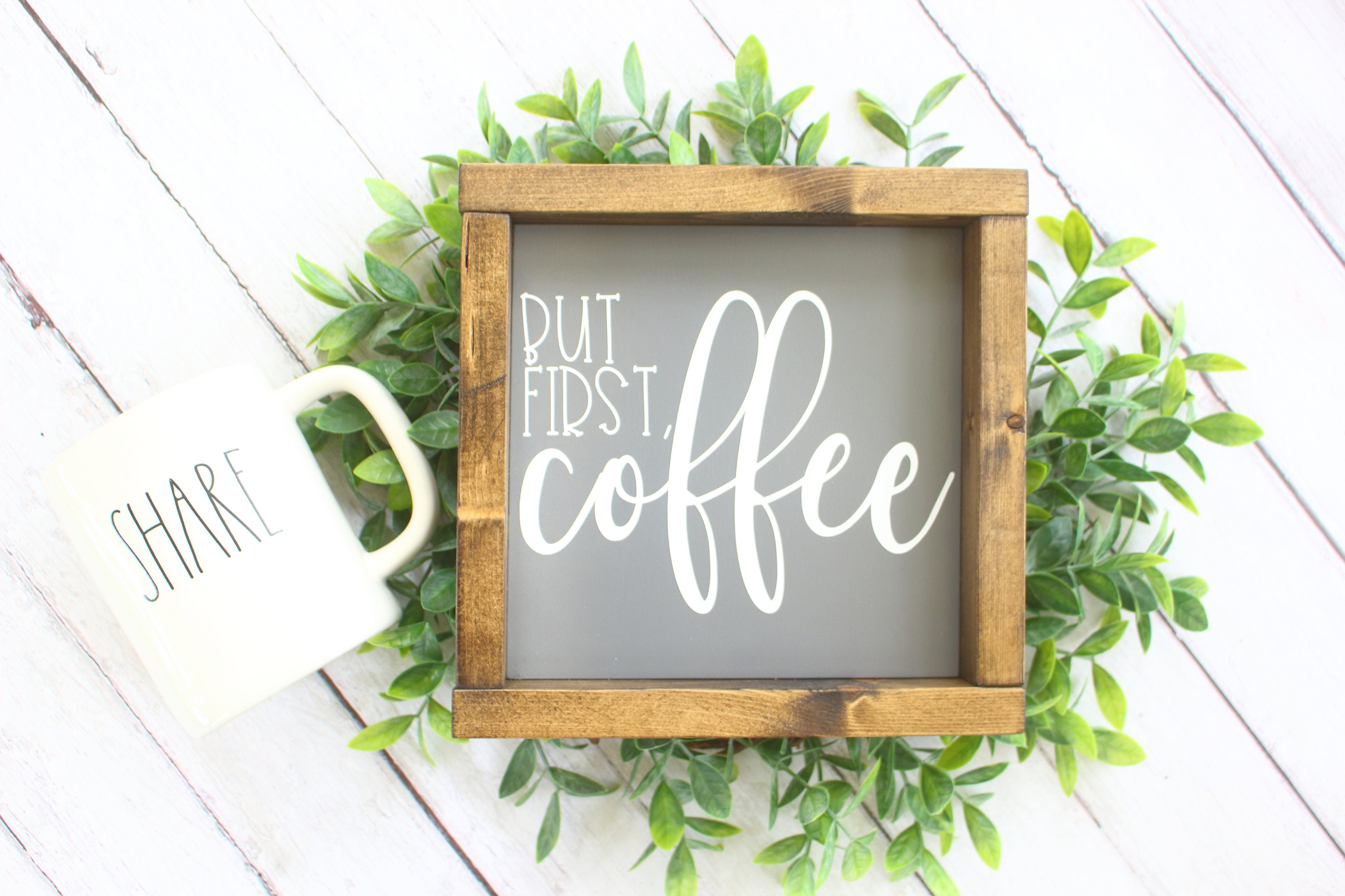 Rustic Coffee Bar Decor Signs Farmhouse Coffee Signs for | Etsy