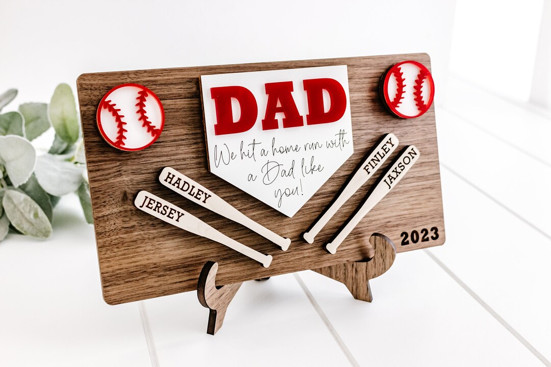 Baseball Themed Fathers Day Gift for Dad Sports Gift for Baseball Dad ...