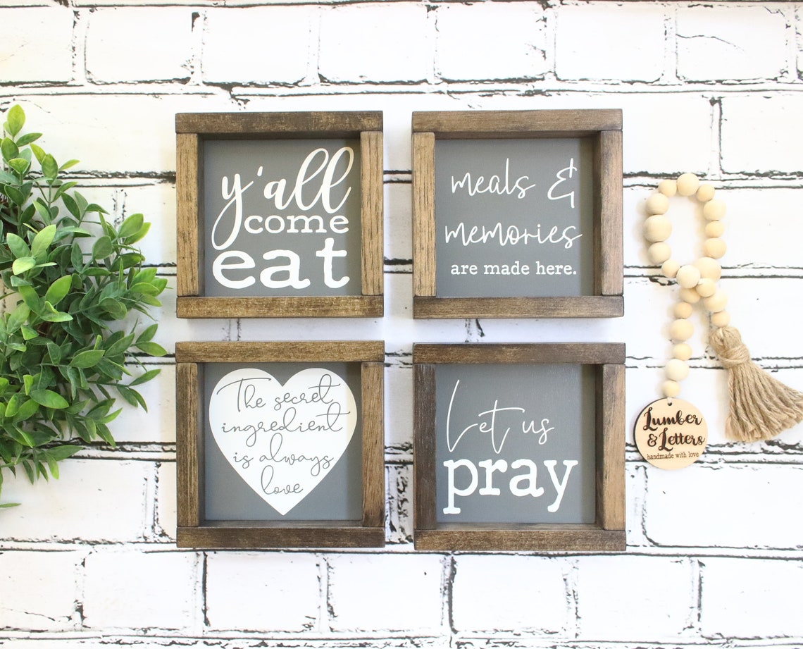 Eat Sign Kitchen Wall Decor Farmhouse Kitchen Decor Farmhouse | Etsy