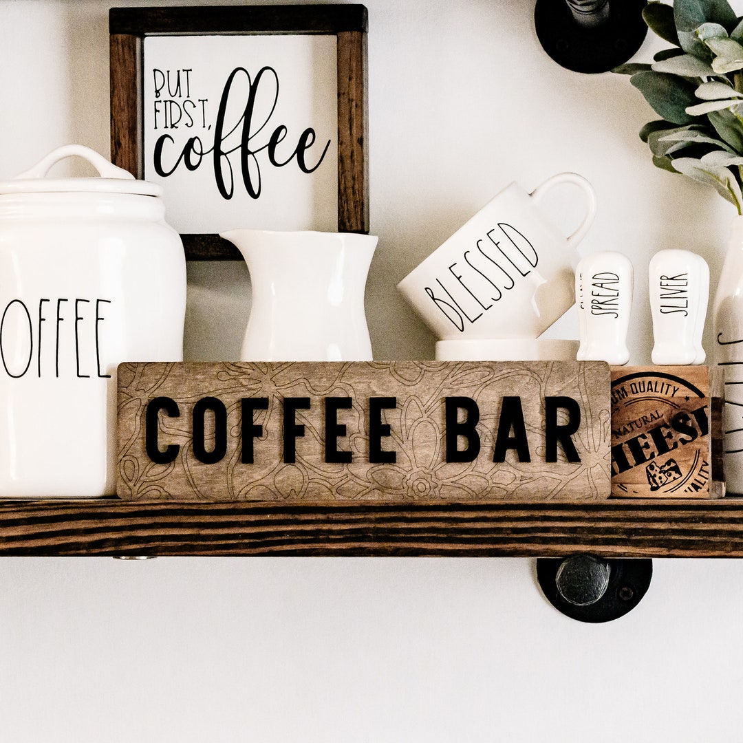 Coffee Bar Sign for Home and Office Coffee Bar Decor Coffee Station ...