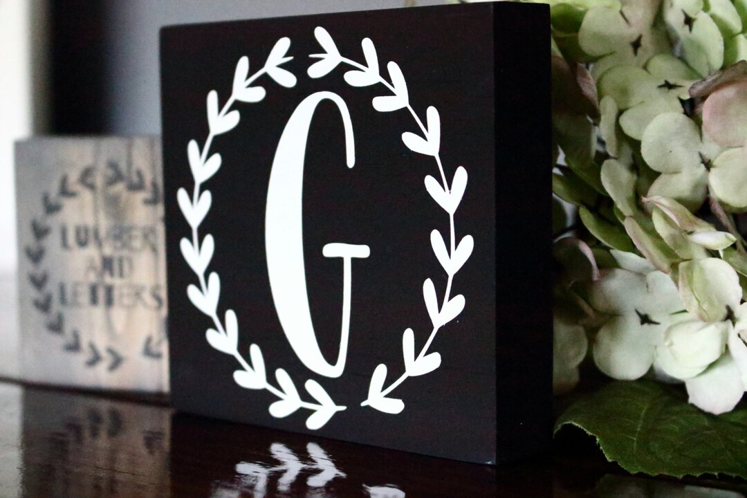 One Letter Initial Signs - Etsy