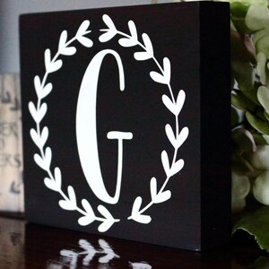 One Letter Initial Signs | Etsy