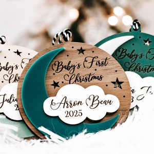 Baby's First Christmas Ornament Personalized Baby Gift Milestone ...