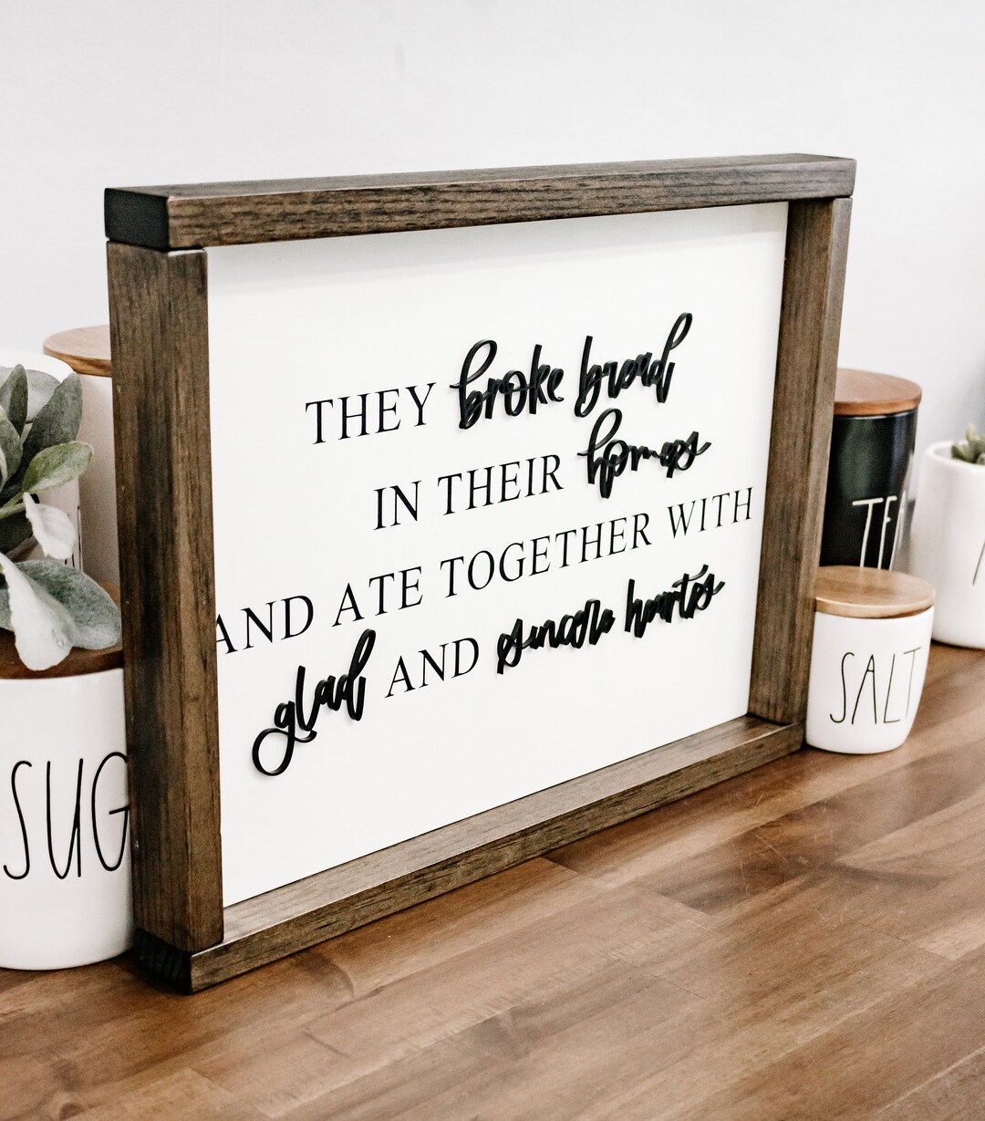 Dining Room Wall Decor Quote Signs Modern Farmhouse Wall Decor ...