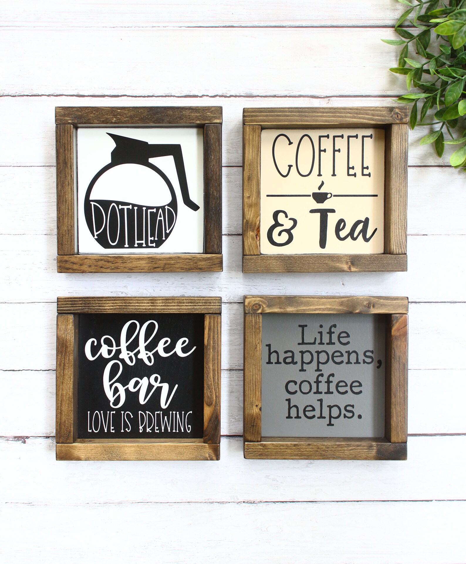 Rustic Coffee Bar Decor Signs Farmhouse Coffee Signs for - Etsy