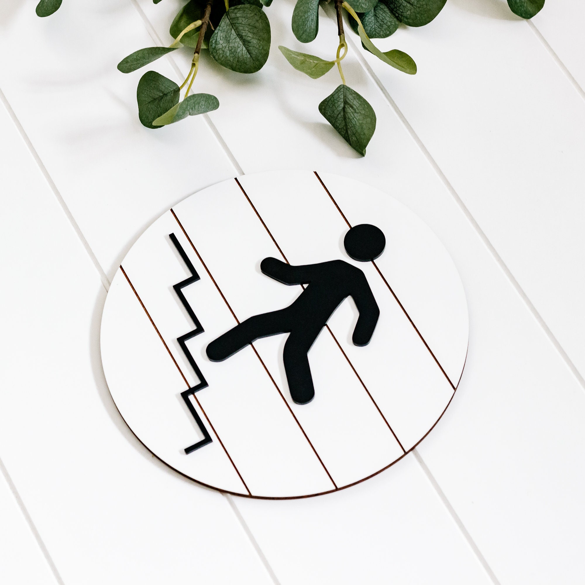 3D Business Stairs Direction Signs for Rustic Modern Vibes Interior ...