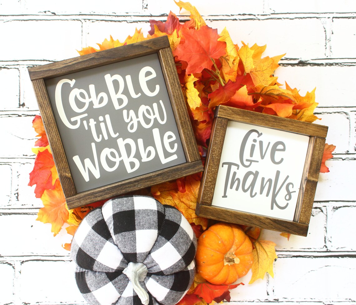 Fall Decor Sign Collection by Lumber and Letters - Etsy