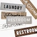3D Restroom Shiplap Sign, Mini Bathroom Signs, Farmhouse Bathroom Decor ...