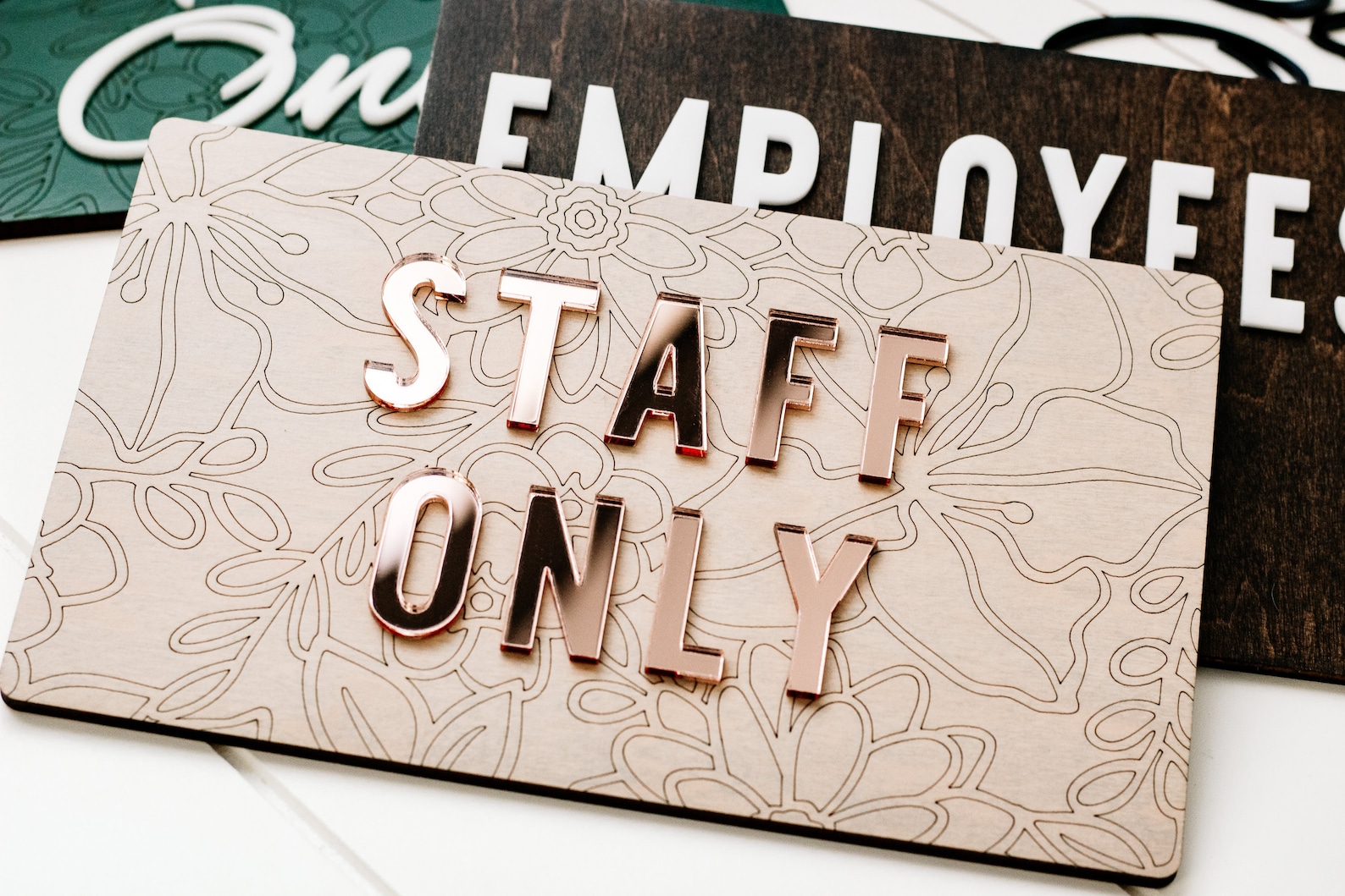 Custom Business Signs Employees Only Staff Only Sign - Etsy