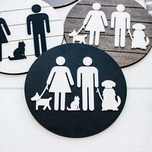 3D Restroom Sign With Pets Restroom Sign for Veterinarian - Etsy