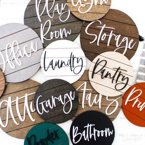 3D Lettered Shiplap Office Door Sign Laundry Door Sign Pantry Door Exit ...