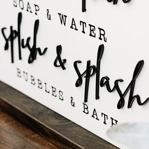 Master Bathroom Wall Decor Modern Farmhouse Wall Art Oversized Sign for ...