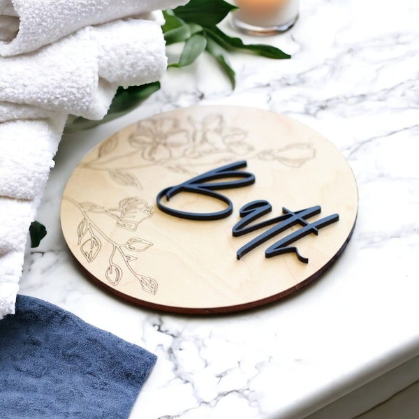 Farmhouse Bathroom Wall Decor - Etsy