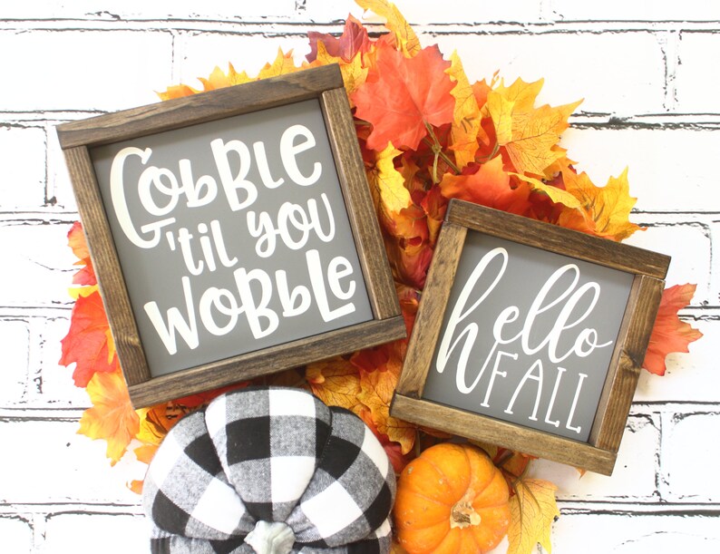 Fall Decor Sign Collection by Lumber and Letters - Etsy