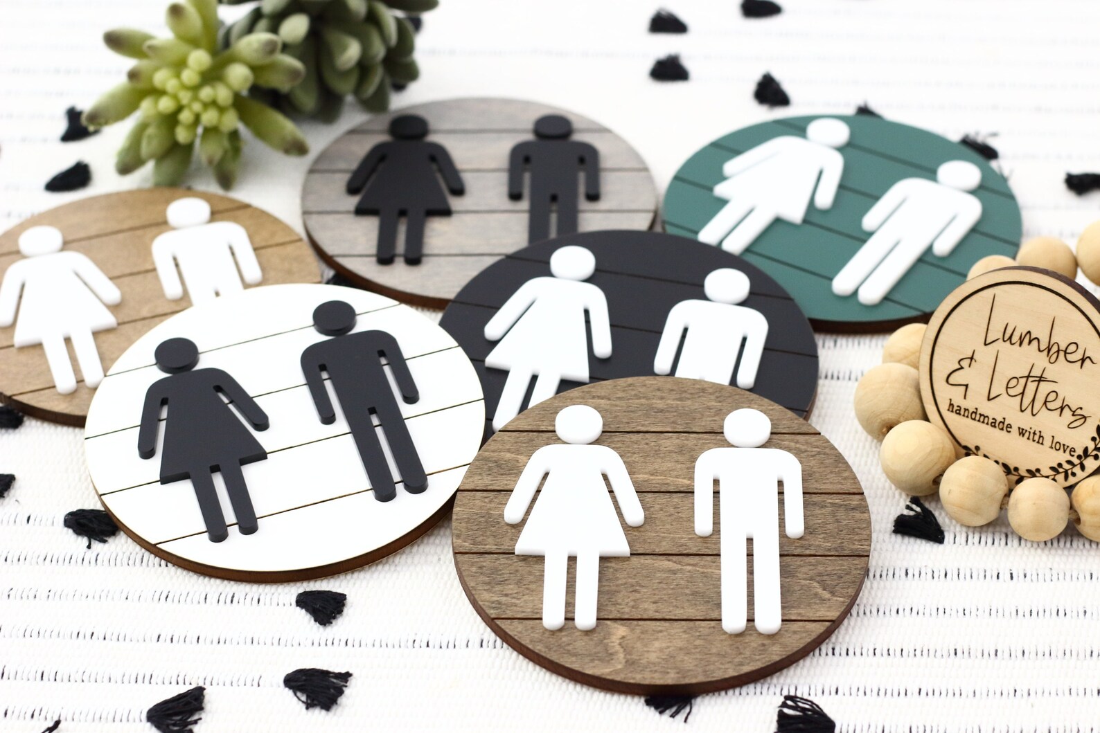 3D Restroom Shiplap Sign Mini Bathroom Signs Farmhouse - Etsy