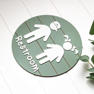 3D Toddler Restroom Shiplap Sign Kids Bathroom Wall Decor Kids Bathroom ...