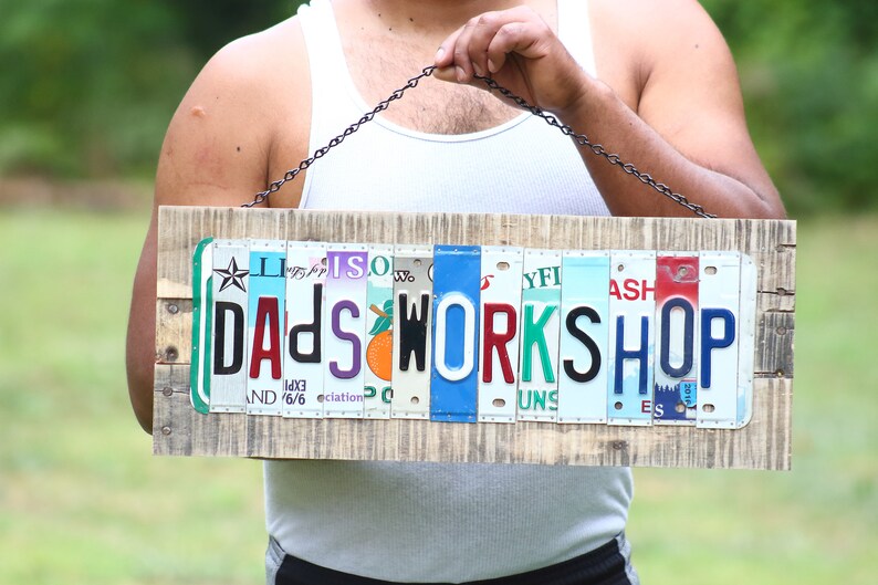 Unique Workshop Sign for Dad | Etsy