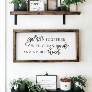 Dining Room Wall Decor Quote Signs Modern Farmhouse Wall Decor ...