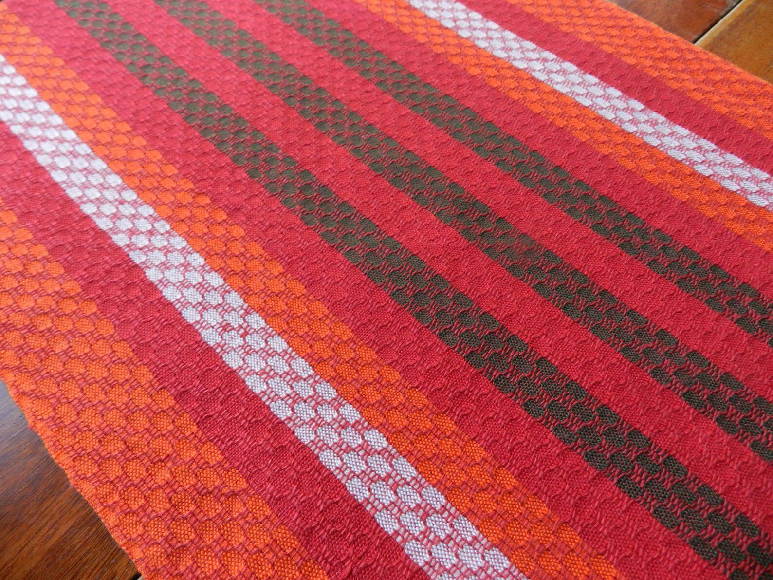 Vintage Swedish Table Runner: Linen Cotton Woven Stripes, 2.5m - Etsy