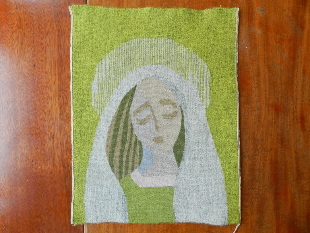 Stunning Vintage Flemish Weaving Madonna / Handmade Swedish Wool ...