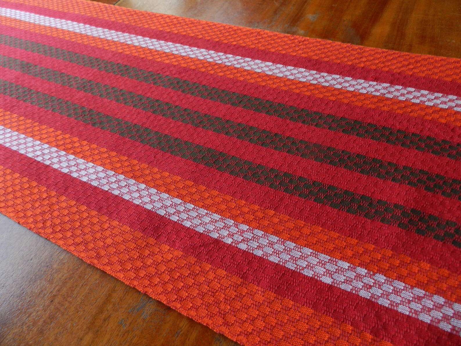 Vintage Swedish Table Runner: Linen Cotton Woven Stripes, 2.5m - Etsy