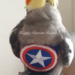 HERO Costume Bird Flight Suit With 160 Cm Leash for Cockatiel Quaker ...